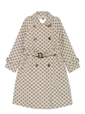 Max Mara Monogram Double-breasted Trench Coat - Neutrals