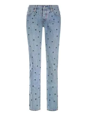 LEVI'S X 10 Corso Como Embroidered Jeans - Blue