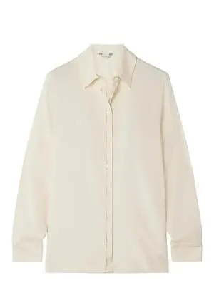 Max Mara Avion Silk-blend Shirt - Ivory