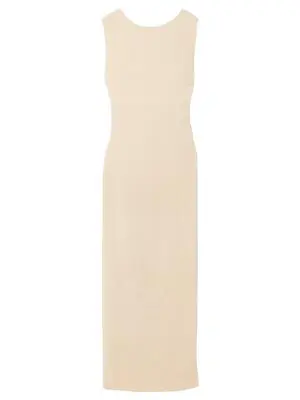 Matteau Open-back Woven Maxi Dress - Neutrals