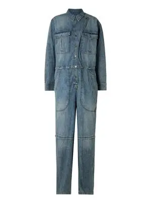 MARANT ETOILE Nadia Denim Jumpsuit - Blue