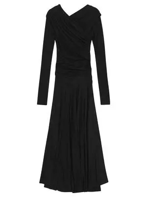 GANNI Jersey Maxi Dress - Black