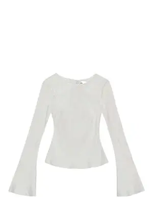 GANNI Long-sleeve Blouse - White