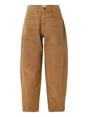 Isabel Marant Oriane Mid-rise Barrel-leg Jeans - Brown
