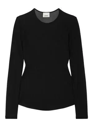 Isabel Marant Gaelle Jersey Top - Black
