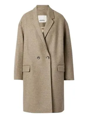 Isabel Marant Efegozi Double-breasted Wool Coat - Green