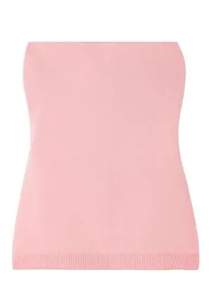Jacquemus Sera Knitted Bandeau Top Pastel Pink