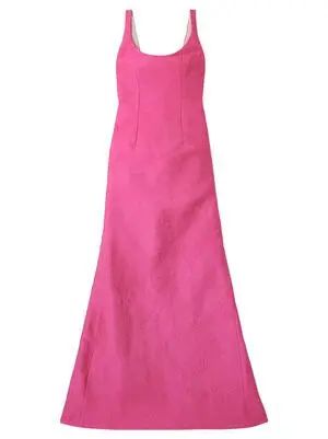 EMILIA WICKSTEAD Ninette Pleated Cloqué Gown - Pink