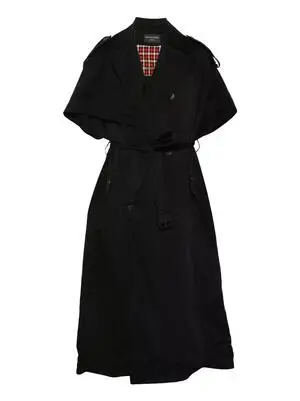 Balenciaga Belted Trench Coat - Black
