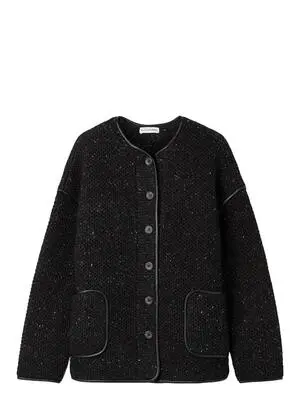 Altuzarra Medrano Honeycomb-knit Wool-blend Jacket - Black