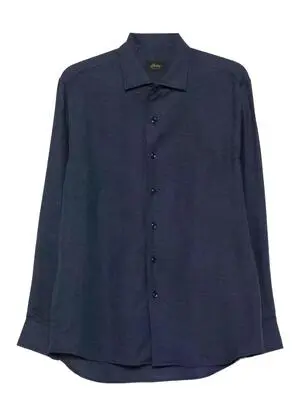 Brioni Long-sleeve Button-fastening Shirt - Blue