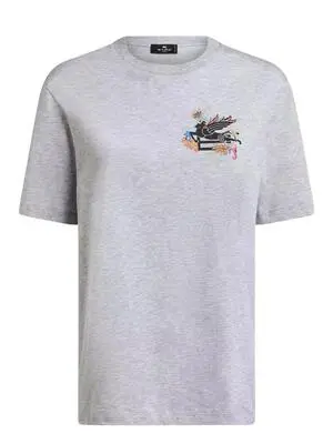 Etro Pegaso-motif T-shirt - Grey