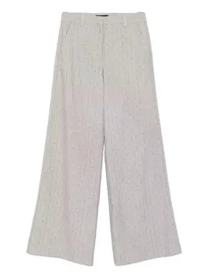 Maje Pinstriped Trousers - Grey