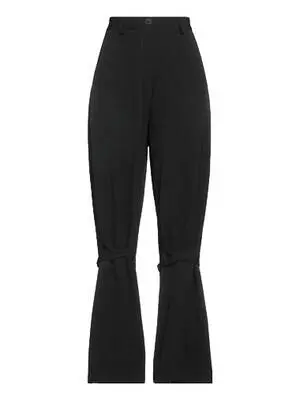 Isabel Benenato Flared Virgin Wool Blend Pants - Black