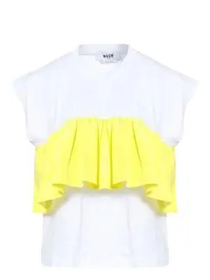 MSGM T-shirt In Cotton And Polyester - White