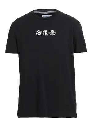BIKKEMBERGS T-shirt Size Cotton, Elastane - Black