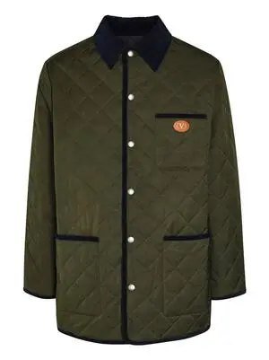 Valentino Garavani Quilted Shell Jacket - Olive
