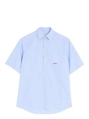 Valentino Garavani Embroidered Cotton Shirt - Sky Blue