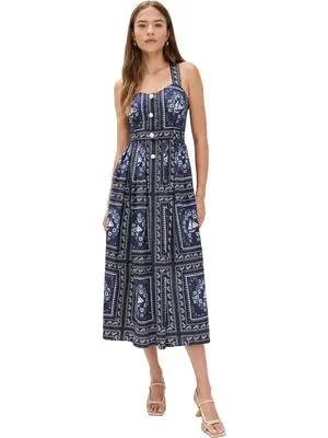 Hunter Bell Cleo Midi Dress - Bon Voyage
