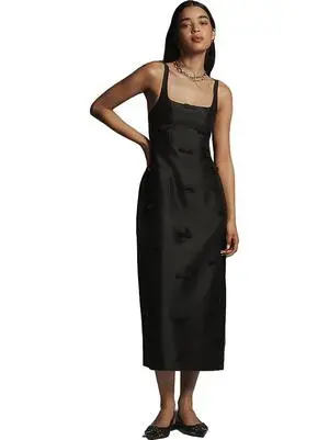 LOVAAN Camilla Sleeveless Midi Dress - Black