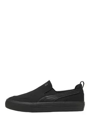 PUMA Court Classic Vulcanized Slip-on Sneakers - Black