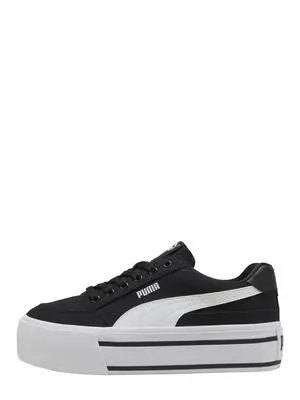 PUMA Court Classic Vulcanized Platform Sneakers Black