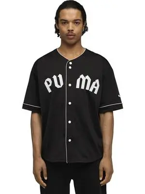 PUMA Wardrobe Essentials Baseball Jersey - Black