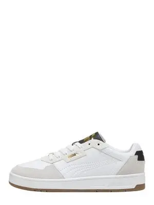 PUMA Court Classic Lux Suede Sneakers - White