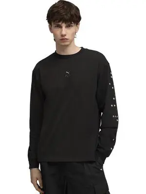 PUMA House Of Graphics Long Sleeve T-shirt Black