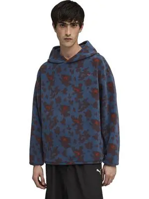 PUMA Patterned Fleece Hoodie - Blue