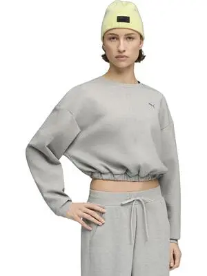PUMA Cloudspun Ultra Soft Training Crewneck Sweatshirt - Gray
