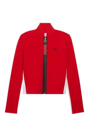 PUMA T7 Slim Fit Track Jacket For All Time Red- White