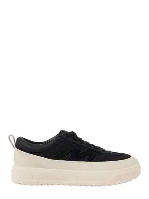 Moncler Monpulse Altive Leather-trimmed Sneakers - Black