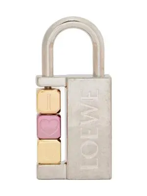 Loewe Padlock Brass Bag Charm - Multicoloured