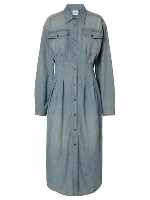 MARANT ETOILE Nolwen Chambray Shirt Dress - Blue