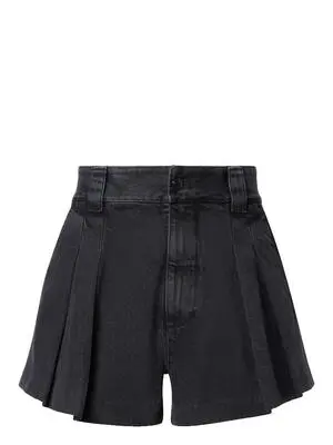 FRAME The Structural Denim Shorts - Black
