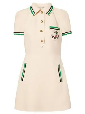 Valentino Garavani Chez Crepe Couture Minidress - Beige