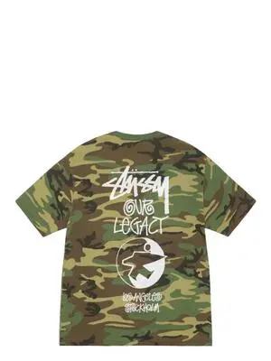 StÜssy X Our Legacy Work Shop Surfman Pigment Dyed Tee Shirt - Camo