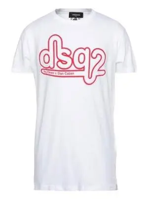 Dsquared2 Cigarette Fit Bubble Dsq2 Logo T-shirt - White