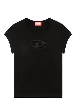 DIESEL® T-angie Cotton T-shirt - Black