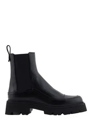 EMPORIO ARMANI Leather Chelsea Boots