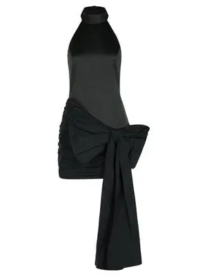 ROTATE BY BIRGER CHRISTENSEN Dress With Bow - Black