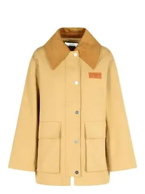 GANNI Recycled Polyester Jacket - Beige