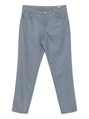 Brunello Cucinelli Wool Trousers - Clear Blue