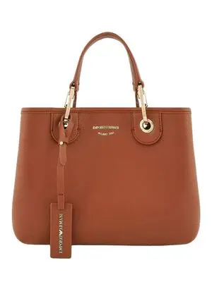 Emporio Armani Small Shopping Bag - Leather Brown