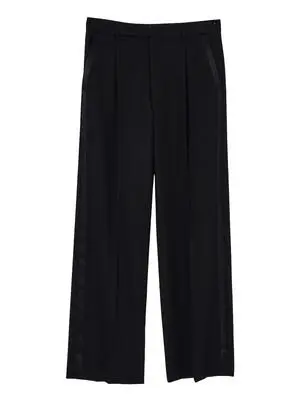 Emporio Armani Wool Trousers - Black