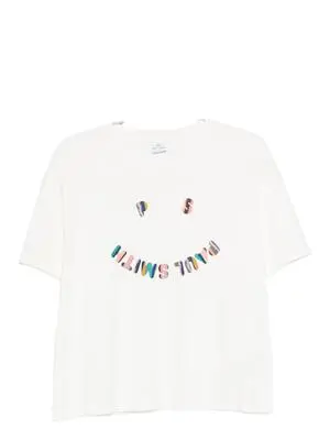 Paul Smith Happy Cotton T-shirt - White