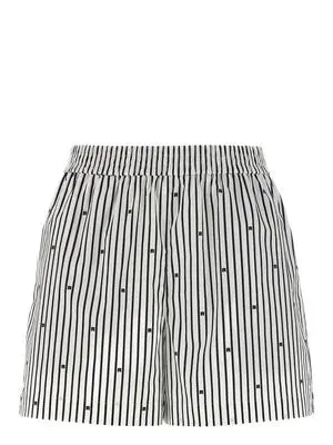 REMAIN BIRGER CHRISTENSEN Striped Logo Shorts