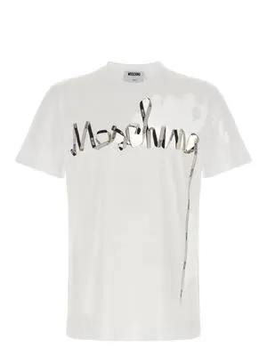 Moschino Printed T Shirt - White