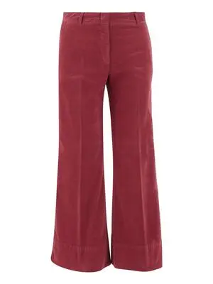 QL2 QUELLEDUE Stretch Cotton Melody Pants - Red